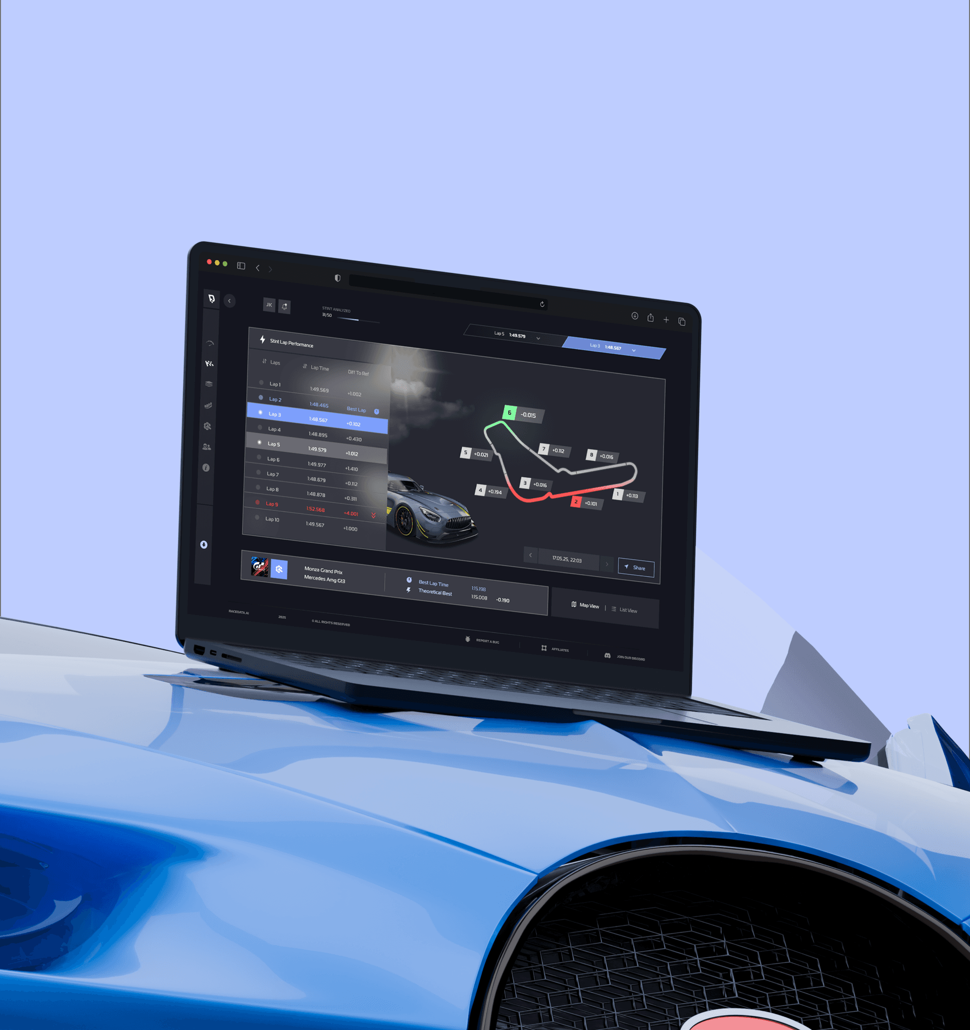RaceData.AI - Professional Racing Telemetry Analysis Platform